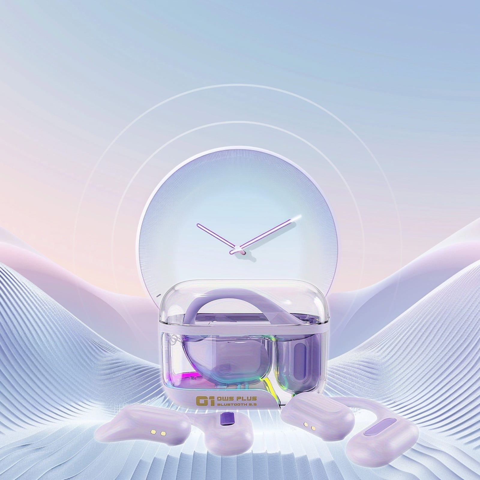 Foqnuq Wireless Bluetooth 5.3 Bone Conduction Earphones for Sports ...