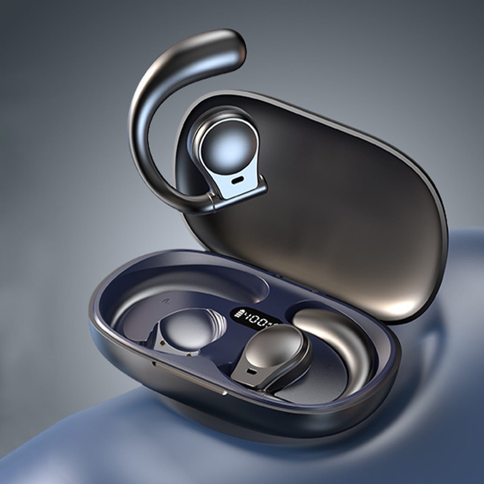 Foqnuq Wireless Bluetooth Headset, Bone Conduction Sports Earphones, 8H ...