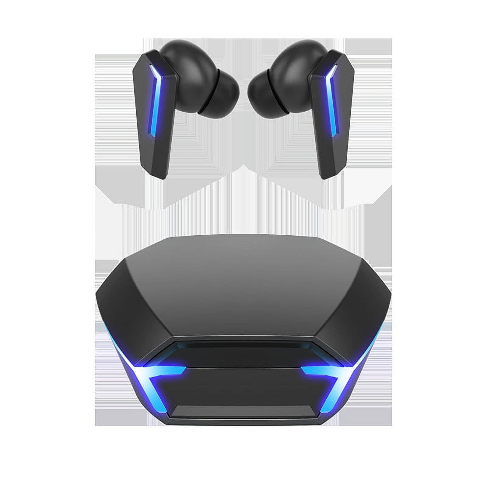 Foqnuq Wireless Earbuds Noise Cancelling Mic IPX5 Sports Headset LED ...