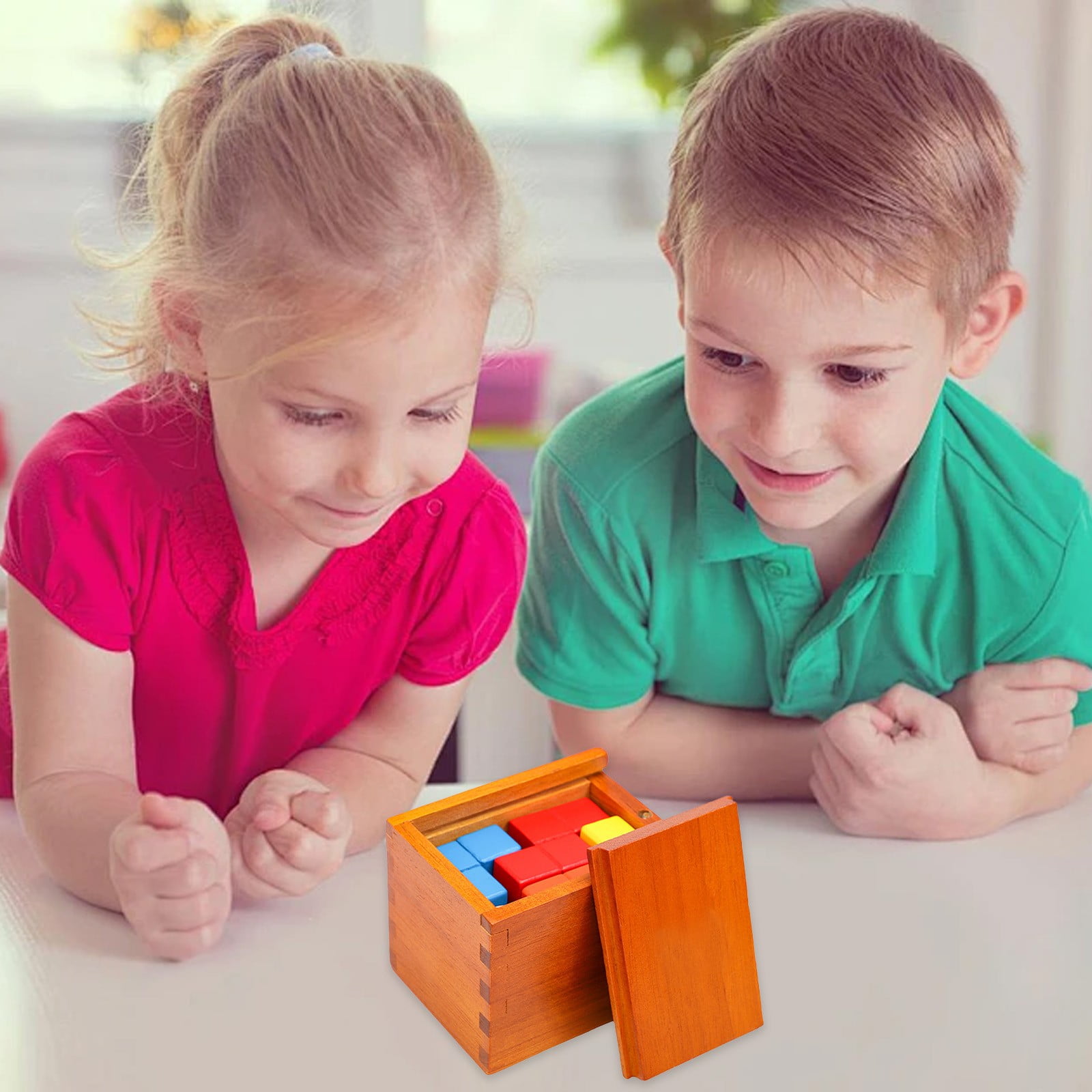 Foqnuq Wooden Puzzle Brain Teaser Toy for Adults and Kids, Stress ...