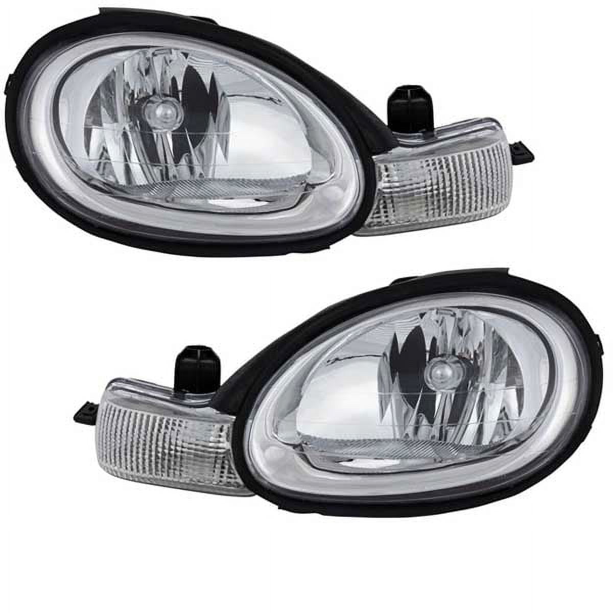 For 00-02 Neon Front Headlight Headlamp Head Light Lamp Chrome w/Bulb ...