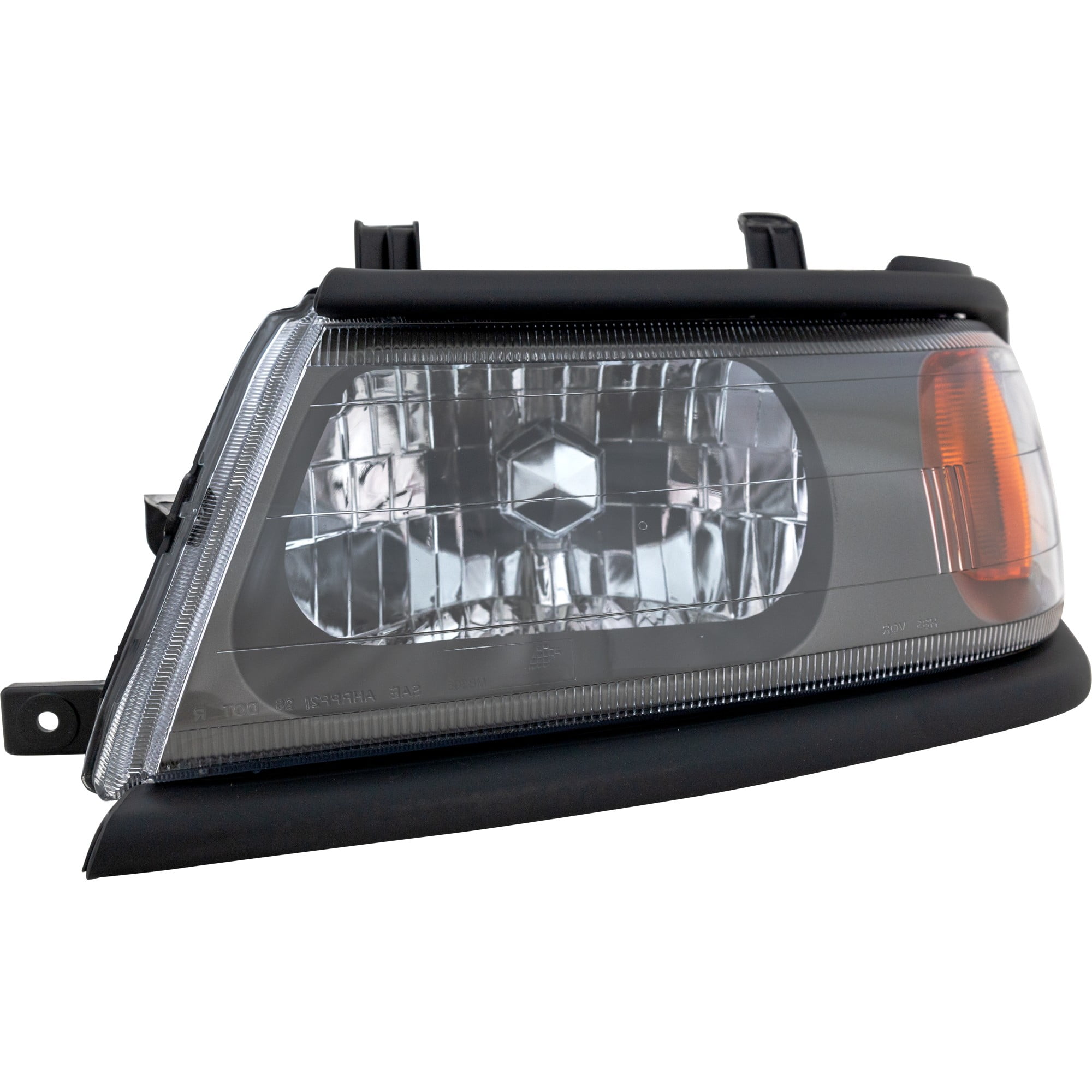 For 00-04 Montero Sport Front Headlight Headlamp w/Bulb Black Bezel ...