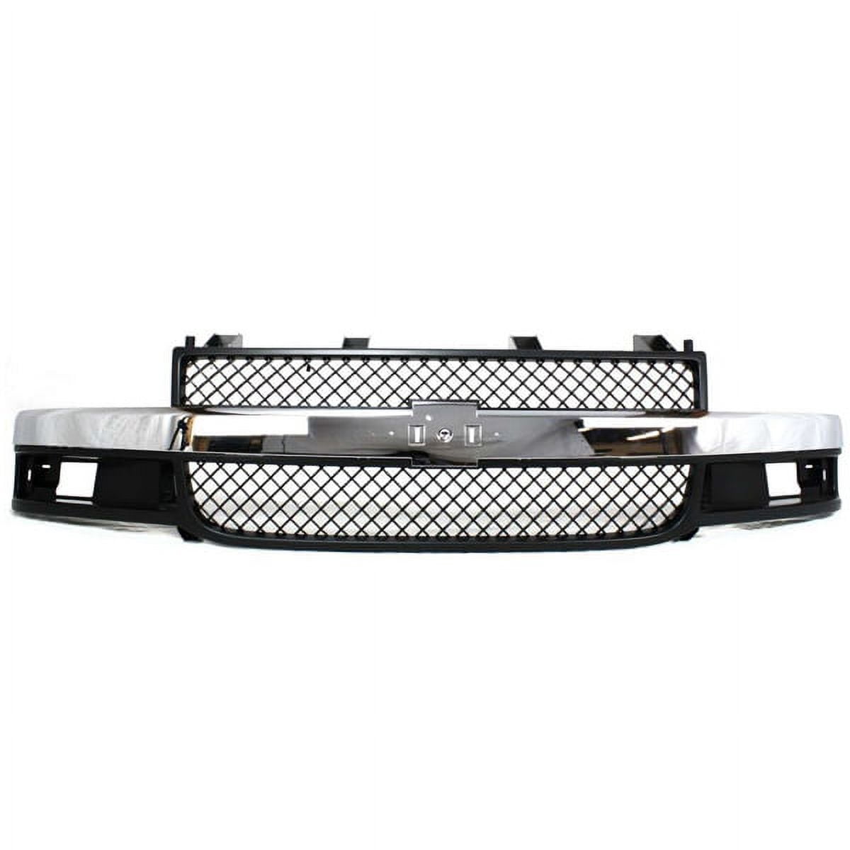 For 03-21 Chevy Express Van Front Face Bar Grill Grille Assembly Gray ...
