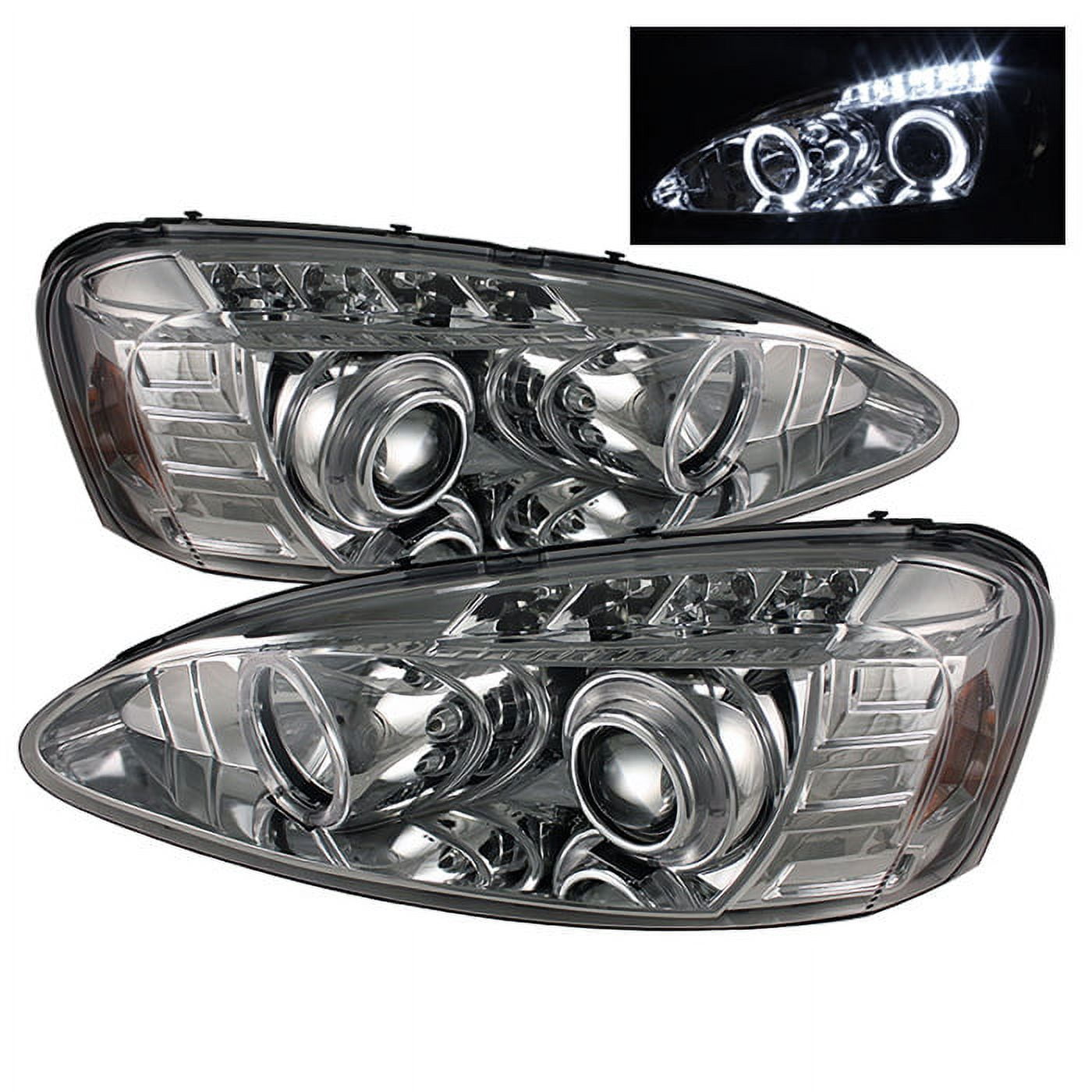 For 04-08 Pontiac Grand Prix Sonar LED Halo Projector Headlights YD-PRO ...