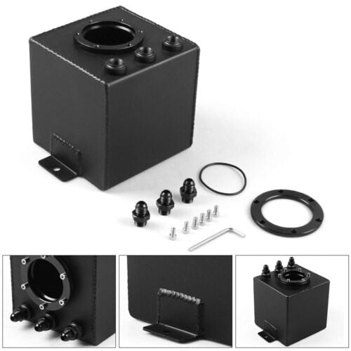 For 044 External Fuel Pump 2L Billet High Flow Swirl Fuel Surge Pot ...