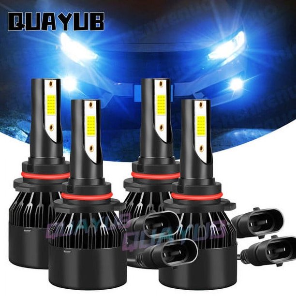 For 06-2011 Honda Civic 2Dr Coupe 4x Ice Blue LED High/Low Beam 9005 ...