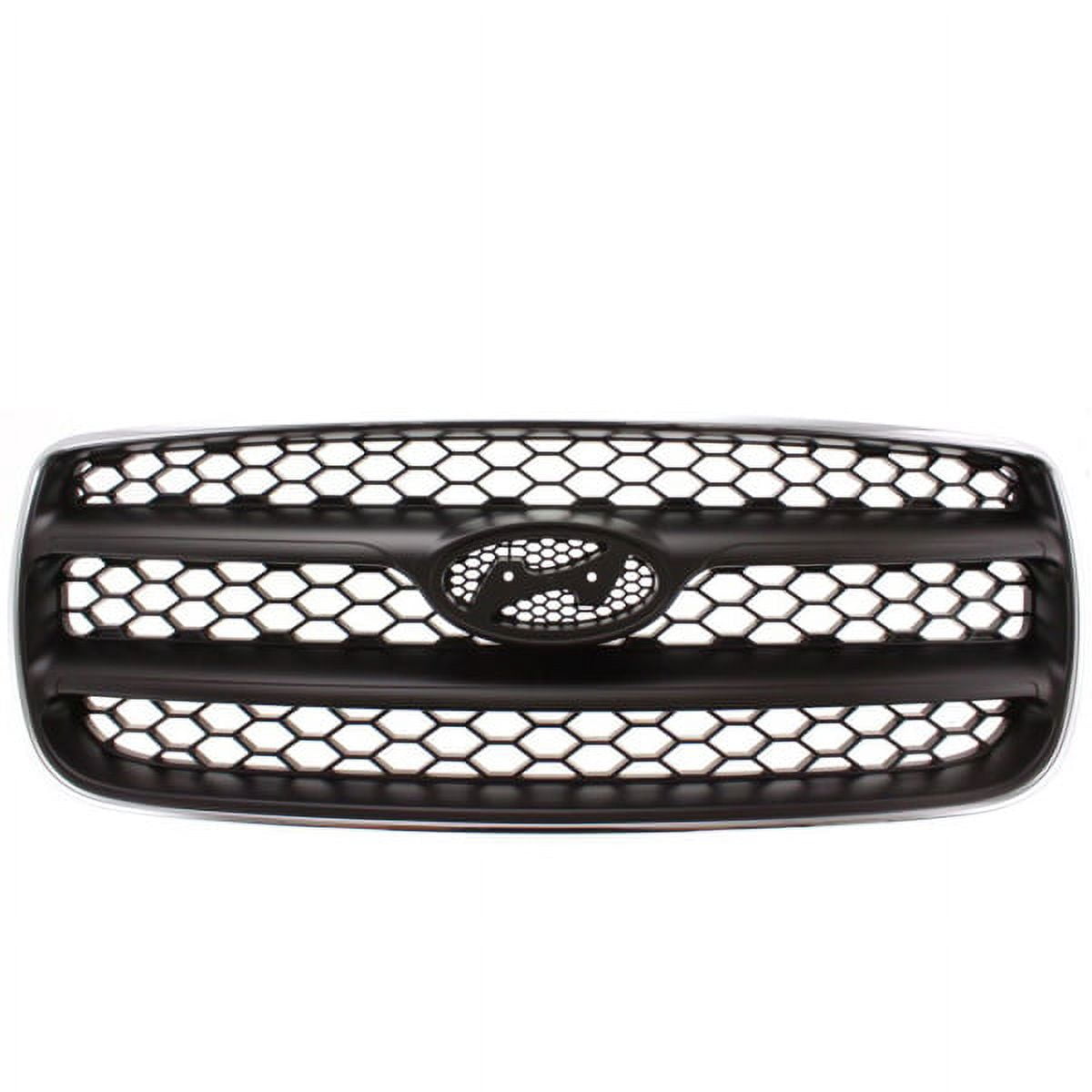 For 07-09 Santa Fe GL/GLS/SE Front Grill Grille Assembly Chrome w/Black ...