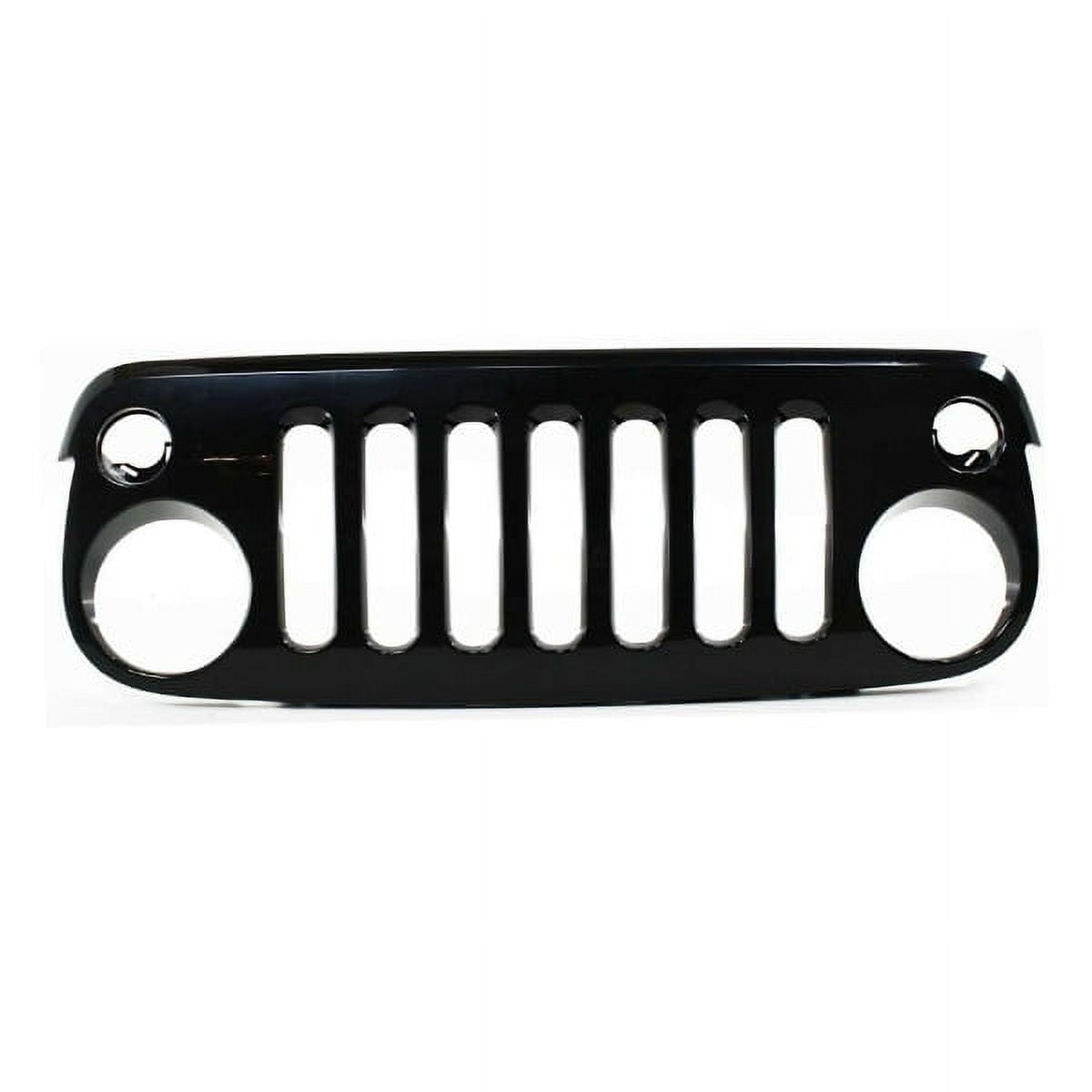 For 07-17 Wrangler JK 3.8L & 3.6L Front Grill Grille Assembly Black ...