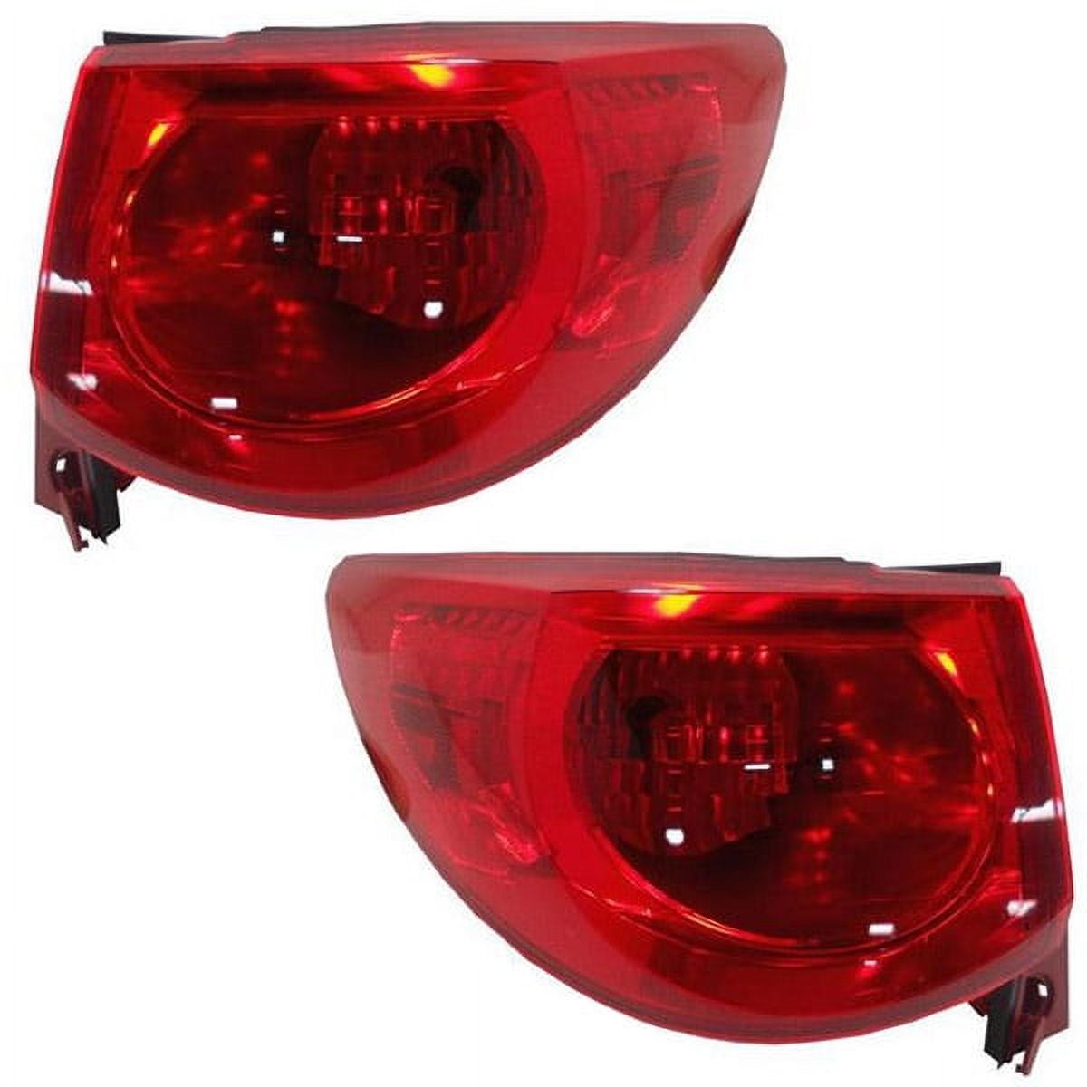 For 09-12 Traverse Taillight Taillamp Rear Outer Tail Light Lamp w/Bulb ...