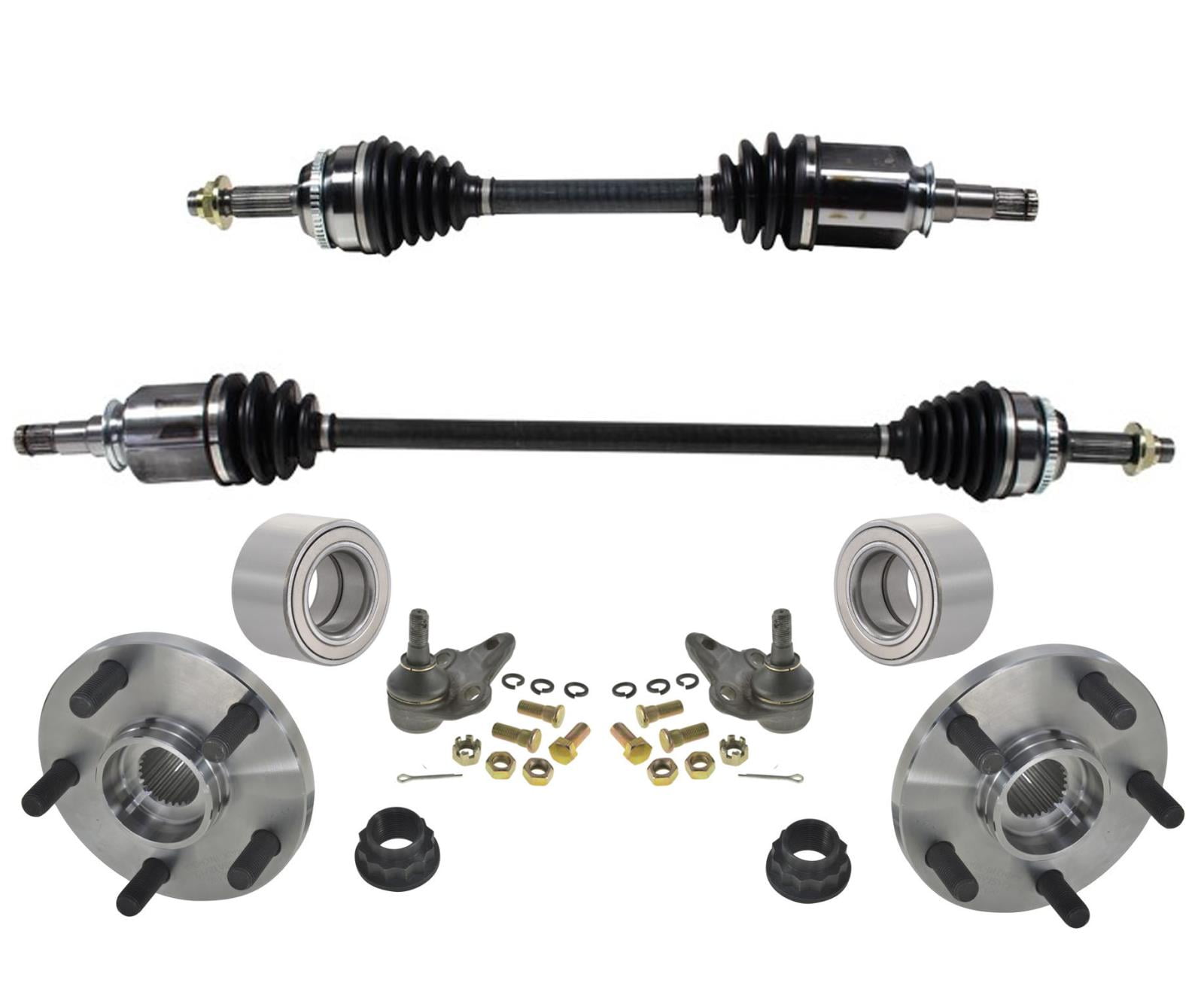 For 09-13 Toyota Corolla 1.8L Axle CV Drive Shafts Hub Bearing Ball Jnt ...