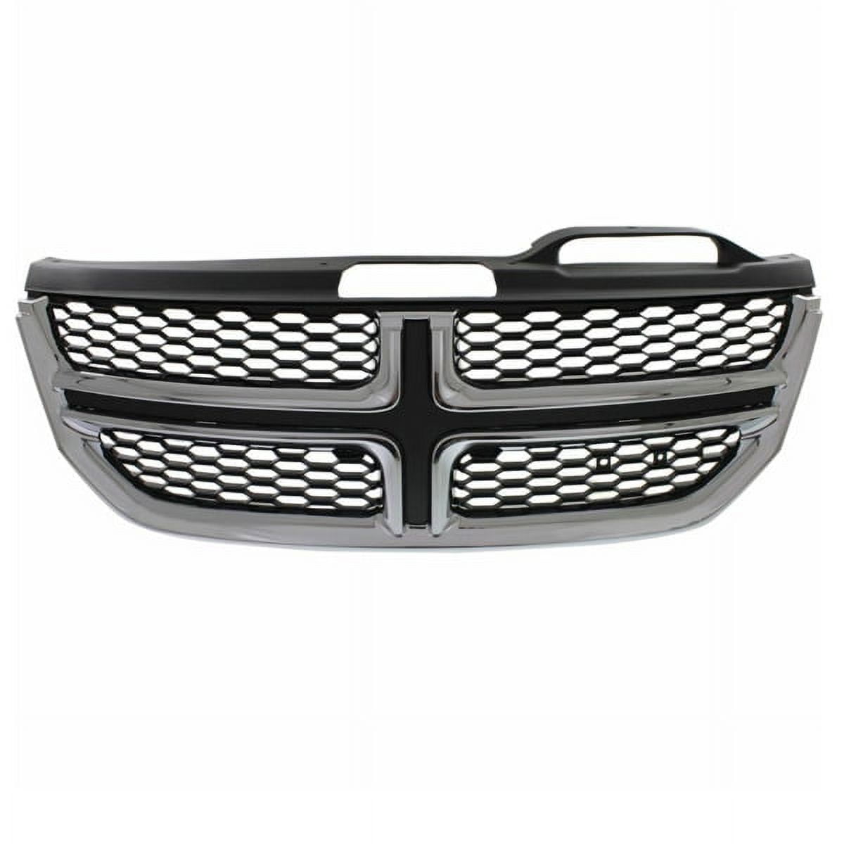 For 11-20 Journey (w/o Fog Lamp) Front Face Bar Grille Assembly Black w ...