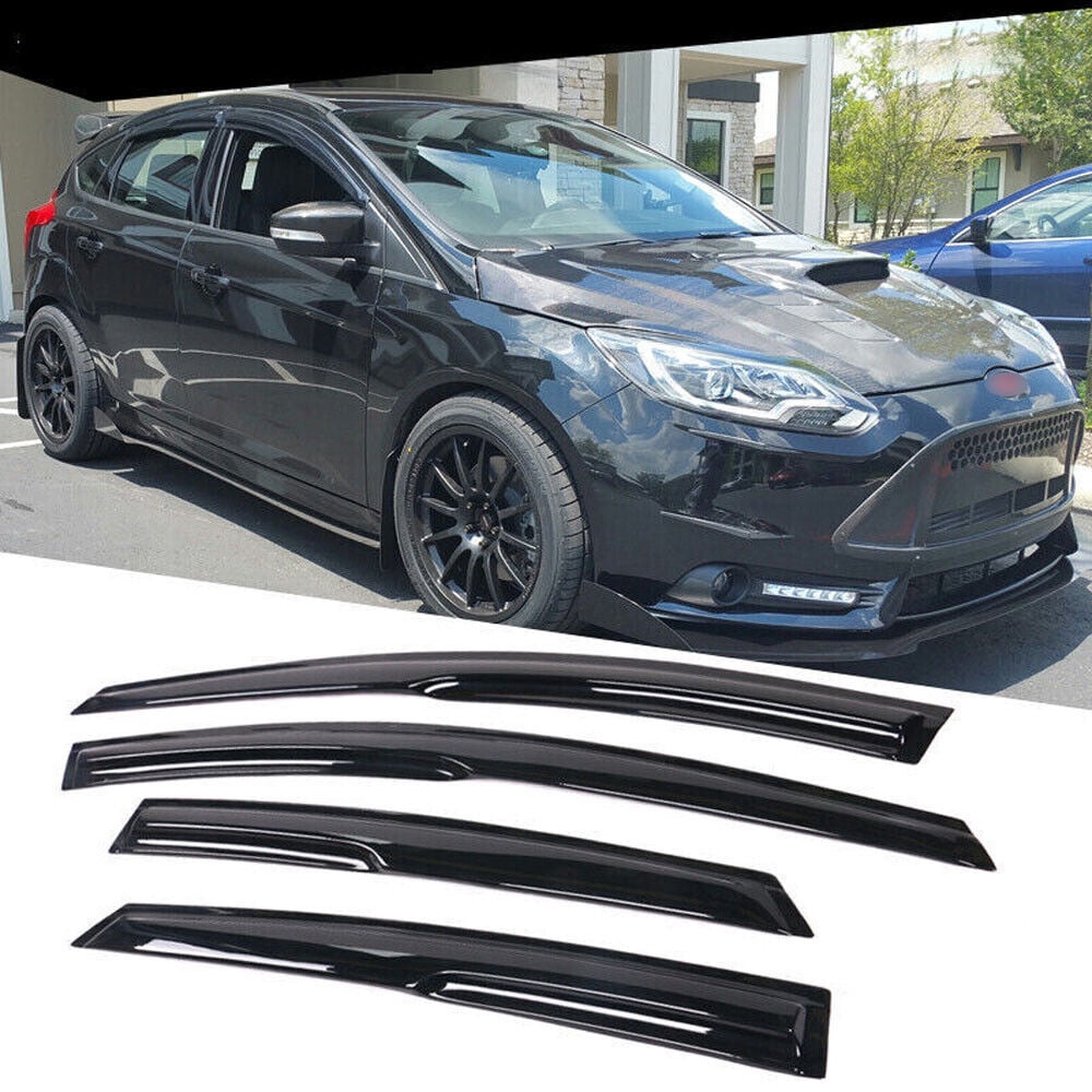 For 12-18 Ford Focus Mugen JDM Style Window Visors Sun Rain Deflectors ...
