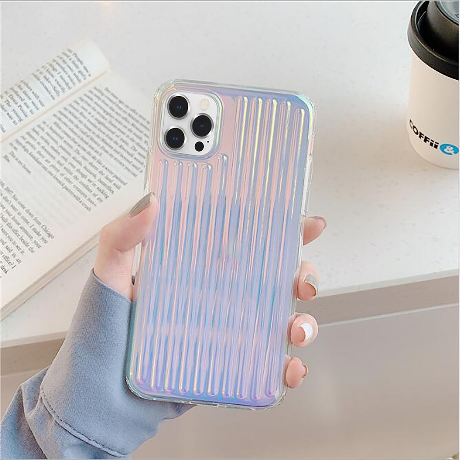 For 12 Pro Max 6.7inch Case Gradient Color Tough Grooved Case, Tablet ...