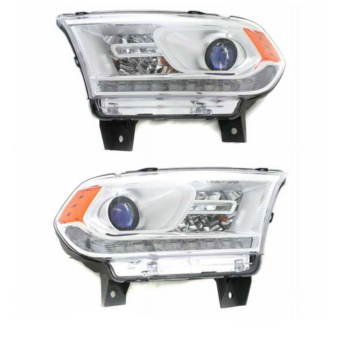 For 14-15 Durango Halogen w/DRL Headlight Headlamp Head Light with Bulb ...