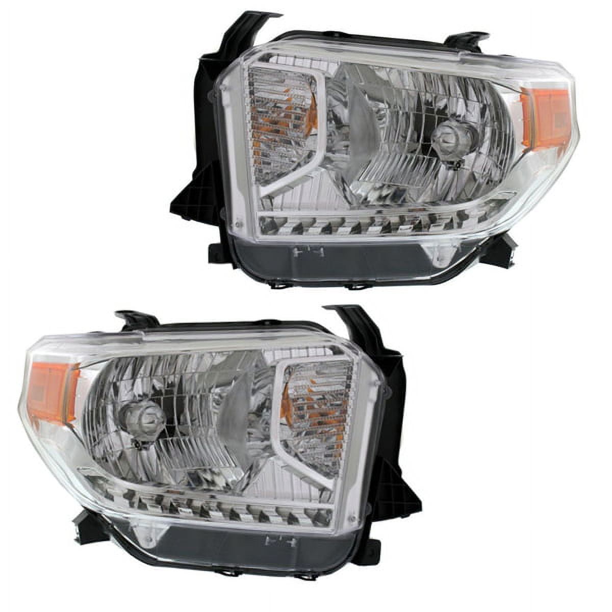 For 14-17 Tundra Halogen Headlight Headlamp with Level Adjuster & Bulb ...