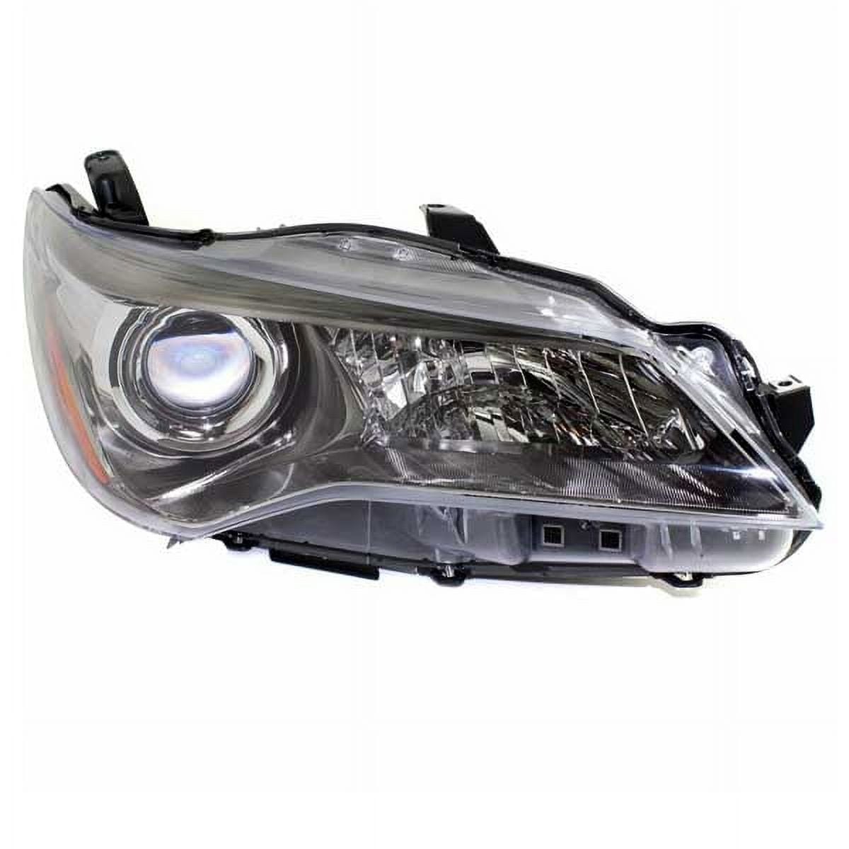 For 15 16 17 Camry Halogen Headlight Headlamp Lamp w/Bulb Black Bezel ...