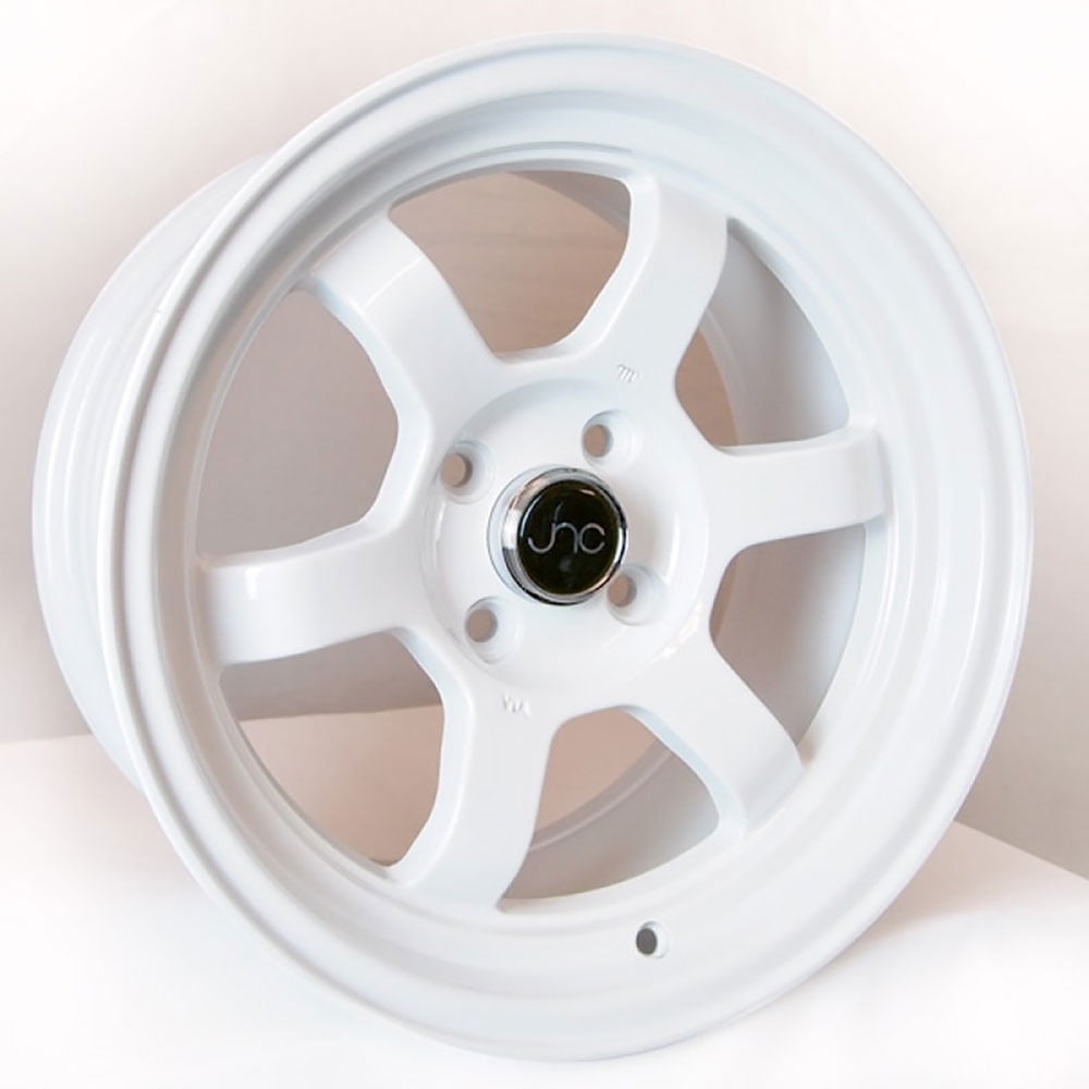 For 15x8 inch (1 Single Wheel Only) JNC Wheels - 15" JNC013 White Rim ...