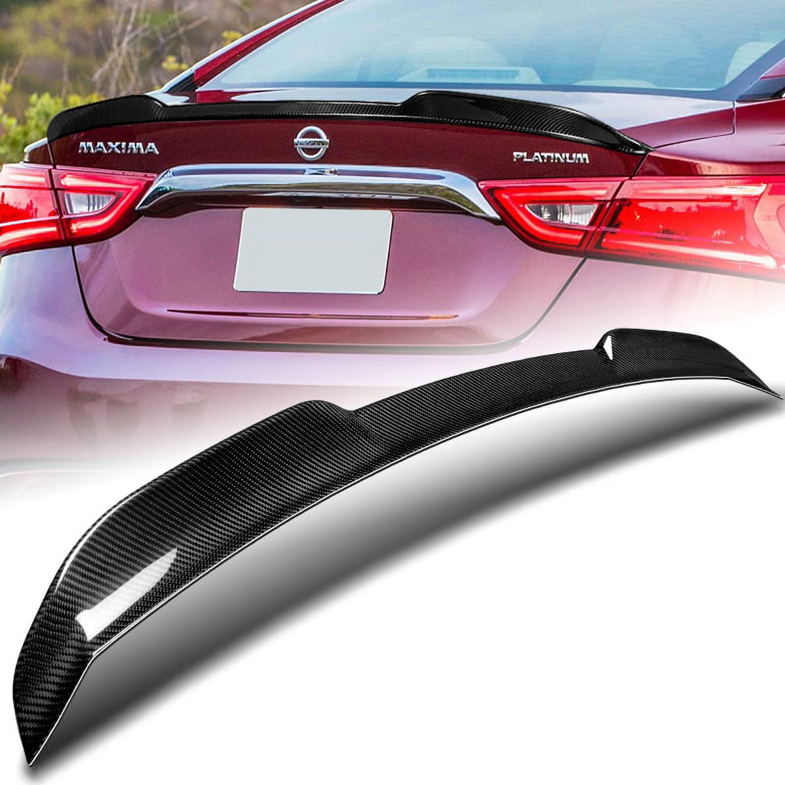 For 16-23 Nissan Maxima V-Style 100% Real Carbon Fiber Rear Trunk ...