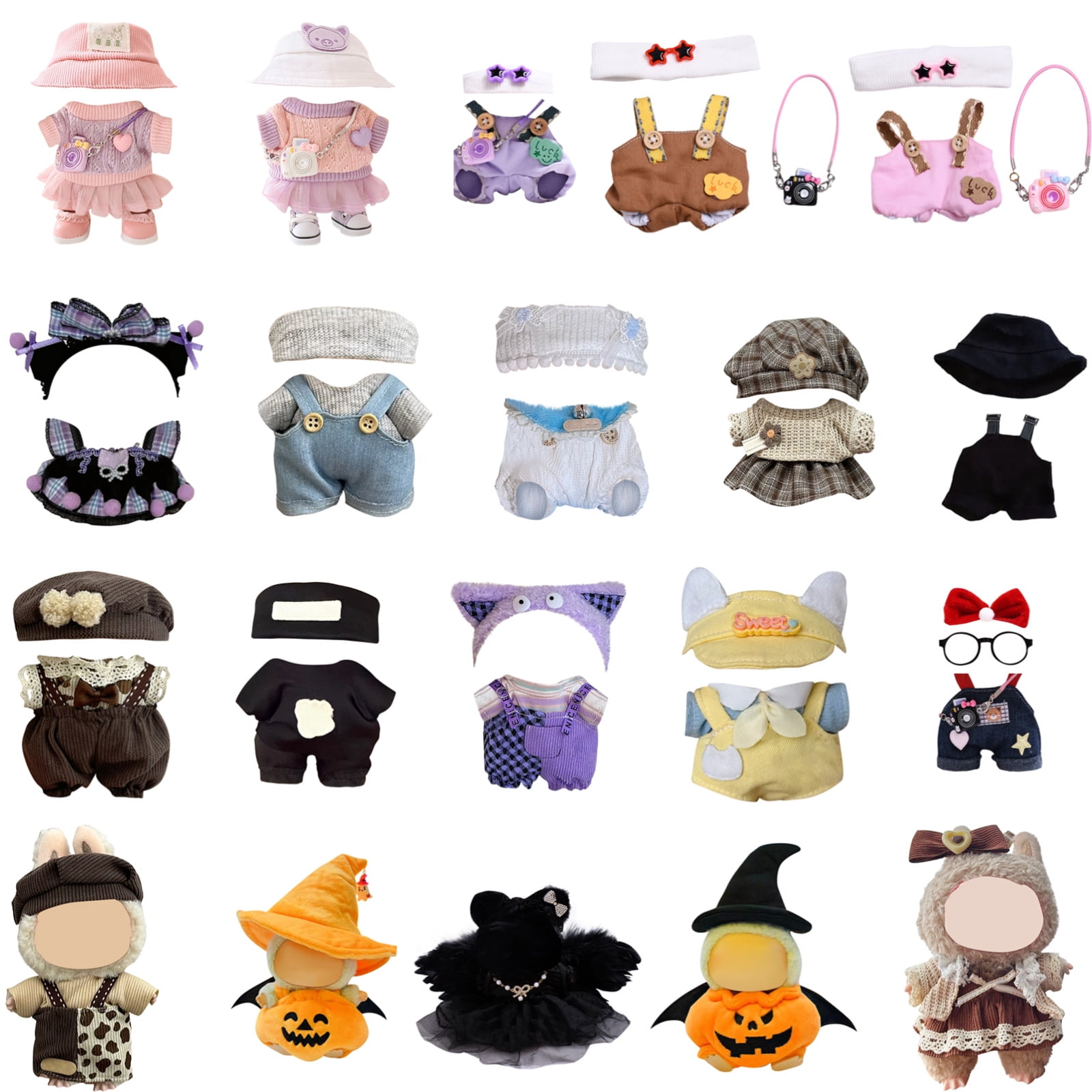 For 17cm Doll Clothes Fashion Clothes Doll Clothes Color Match Dolls ...