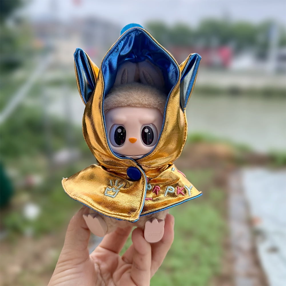 For 17cm Labubu Doll Clothes Fashion Clothes Hoodies Doll Clothes Color Match Hoodies Dolls