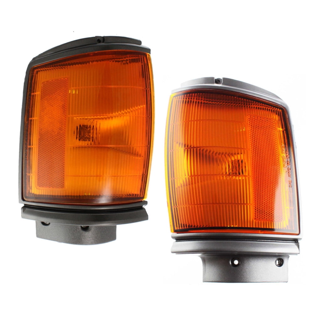 For 1987-1988 Toyota Pickup Pair Park Lights Driver and Passenger Side 2WD; std; black TO2520115 ...