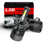 LITHFEQA 9005 LED Automotive Headlight, 20,000 LM Plug and Play 6000K ...