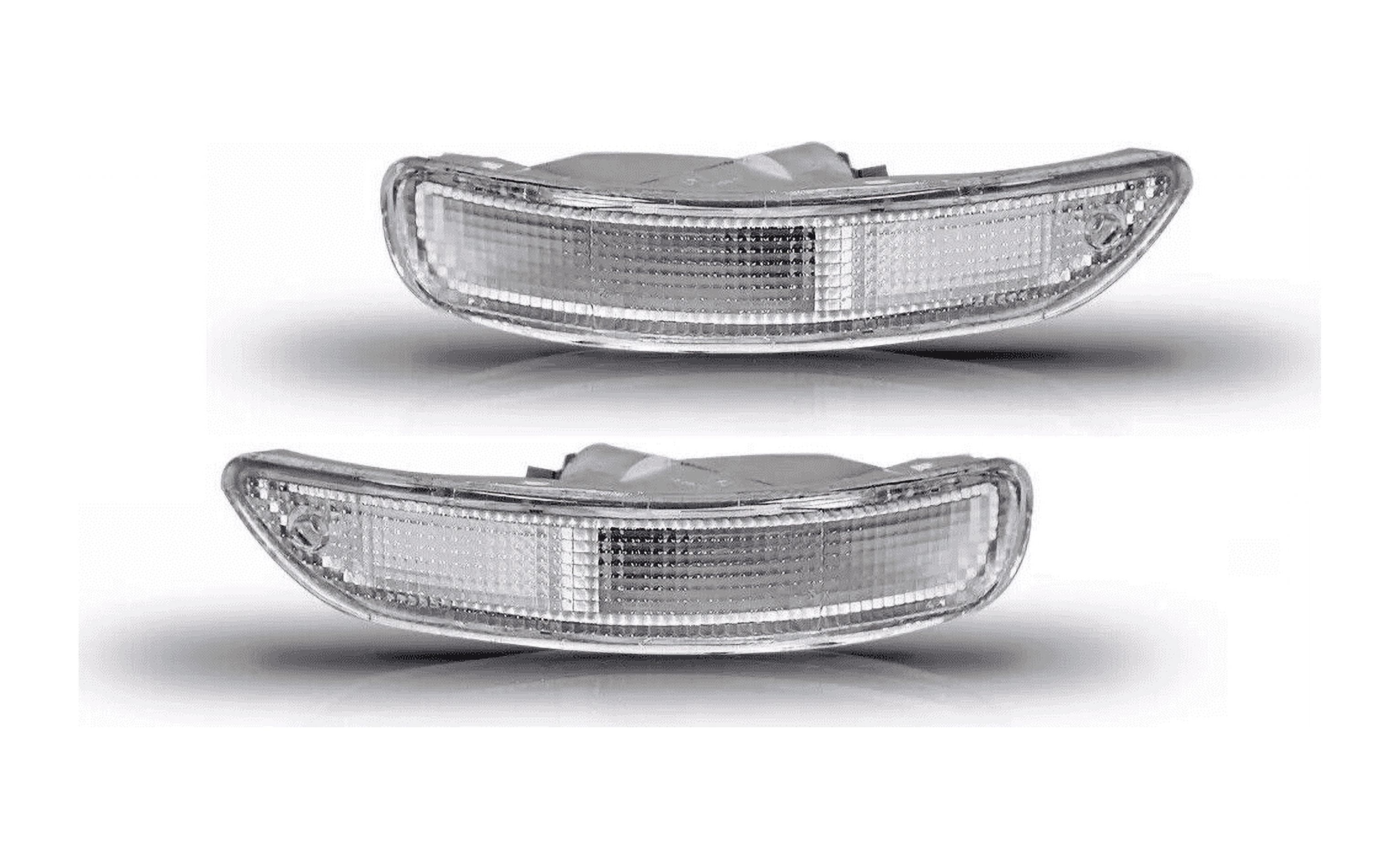 For 1993-1997 Toyota Corolla Front Bumper Light Lamp Clear Chrome Set ...