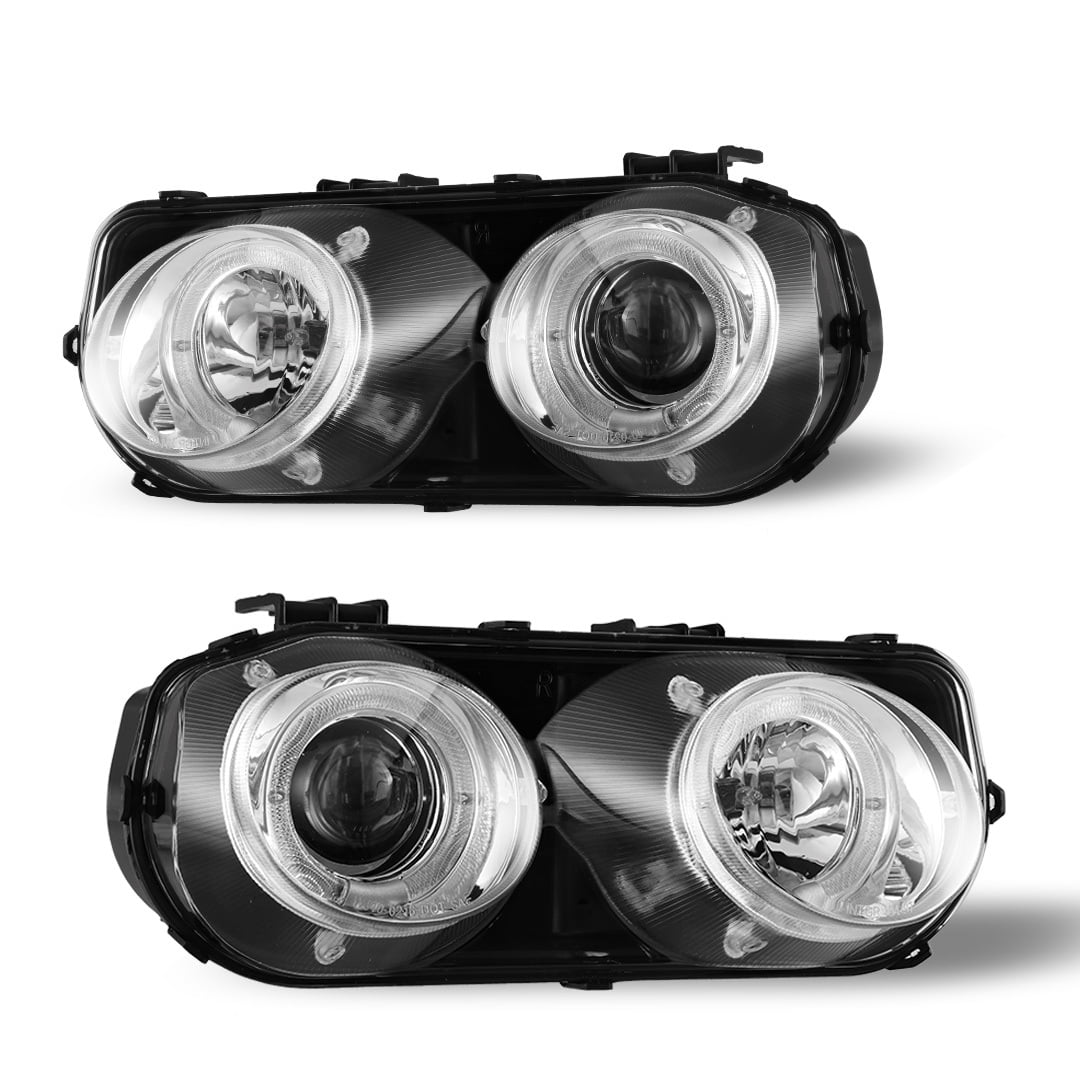 For 1994-1997 Acura Integra Dual Halo Projector Headlights Chrome ...