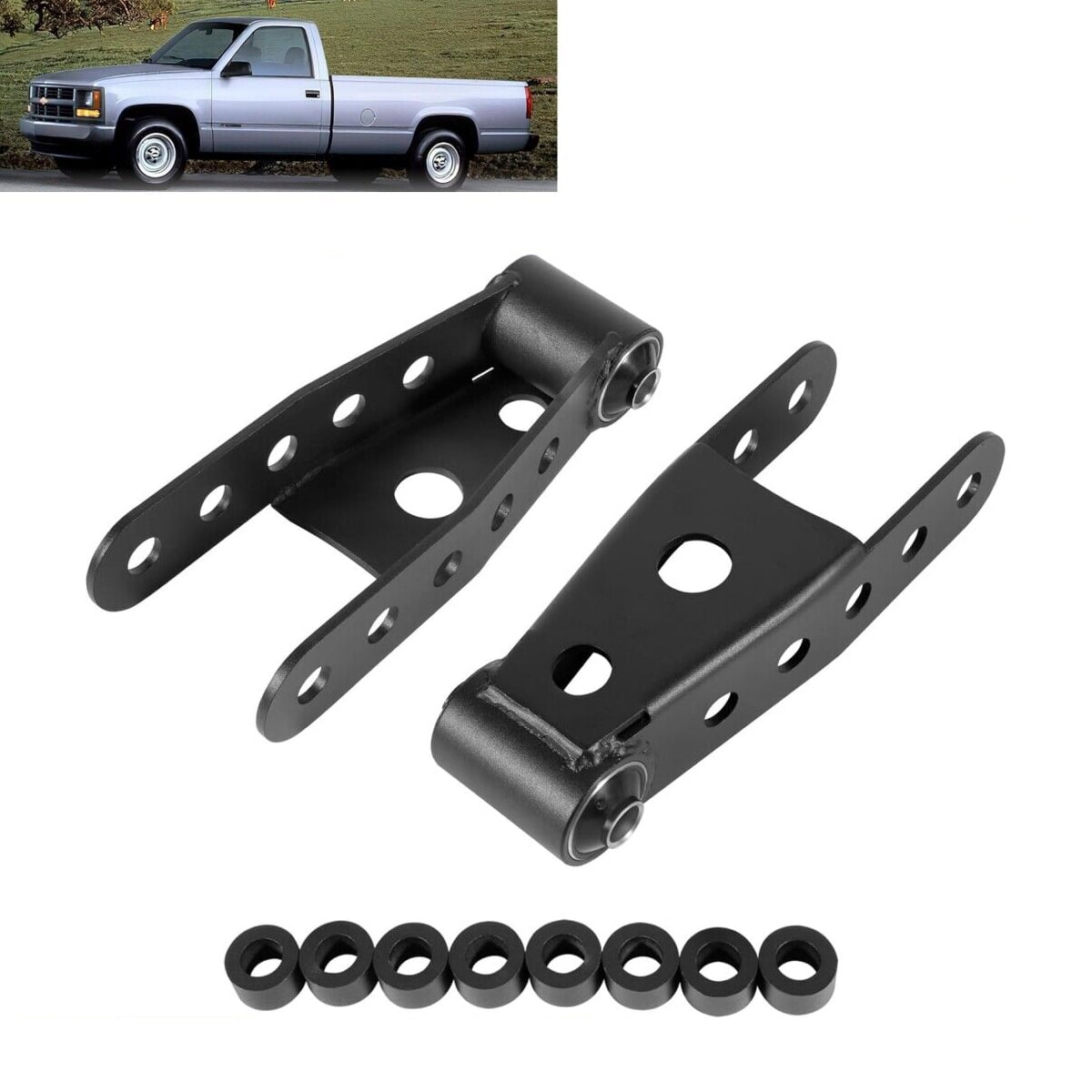 For 1994-2001 Dodge Ram 1500 2"-3" Rear Lowering Drop Shackle Kit ...