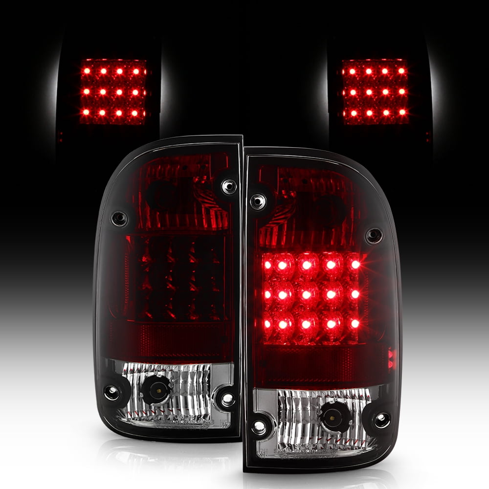 For 1995-2000 Toyota Tacoma Pickup Truck LED Red Smoked Tail Lights ...