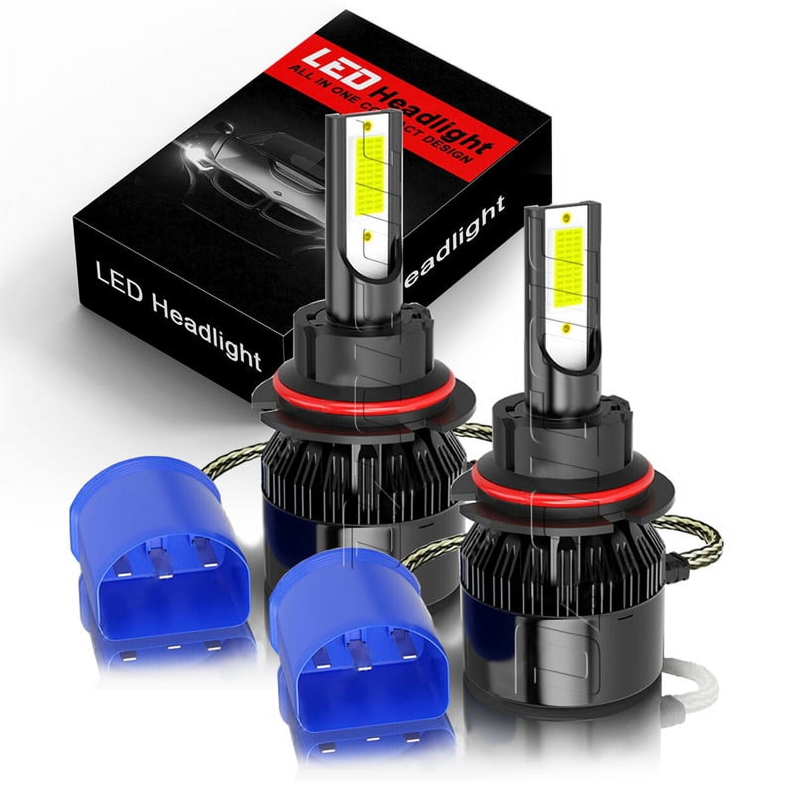 For 1997-2002 Ford Expedition High and Low Beam 9007 HB5 LED Headlight ...