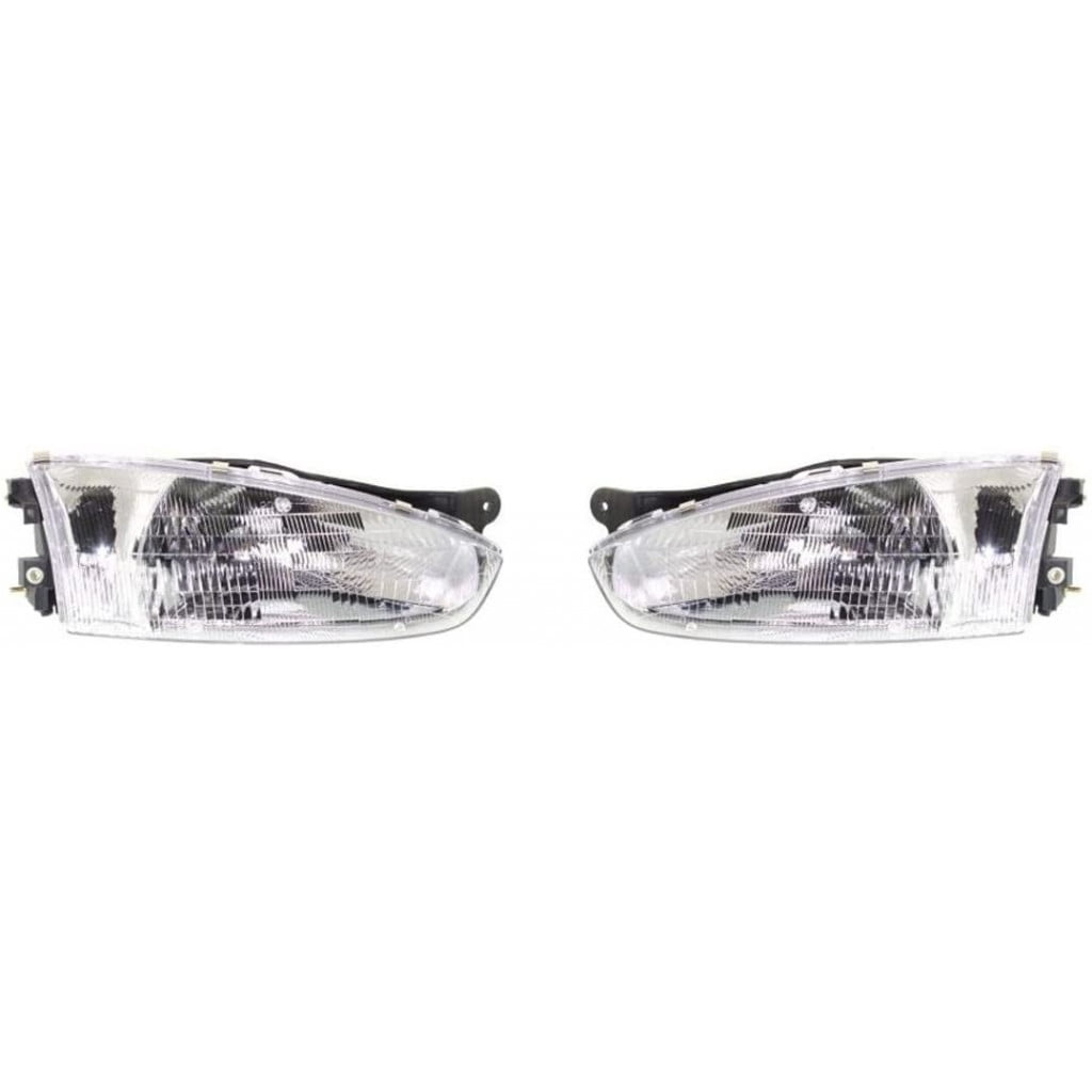 For 1997 98 99 00 01 2002 Mitsubishi Mirage Pair Headlight Driver and ...