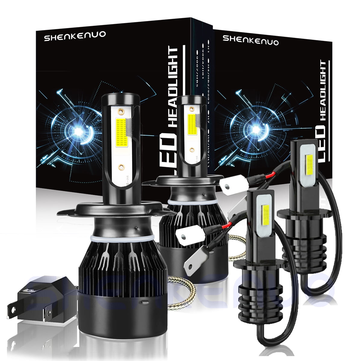 For 1998-2002 Toyota 4Runner LED Headlight Bulbs 9003/H4 High/Low Beam ...