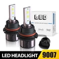 For 1998-2003 Dodge Durango 9007 LED Headlight Hi/Lo Bulbs 6000k ...