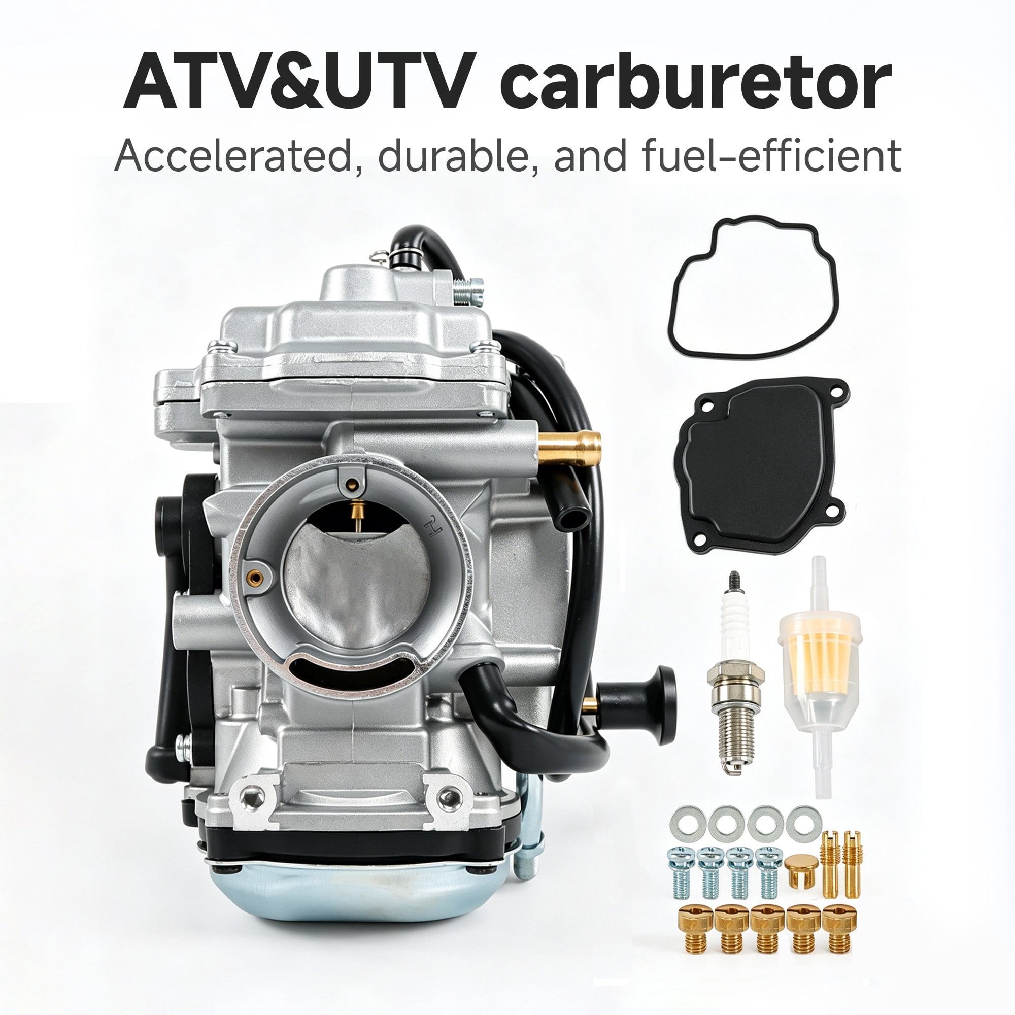 Lab Work Carburetor Kit for 1999-2004 Yamaha Bear Tracker 250 YFM250 ...