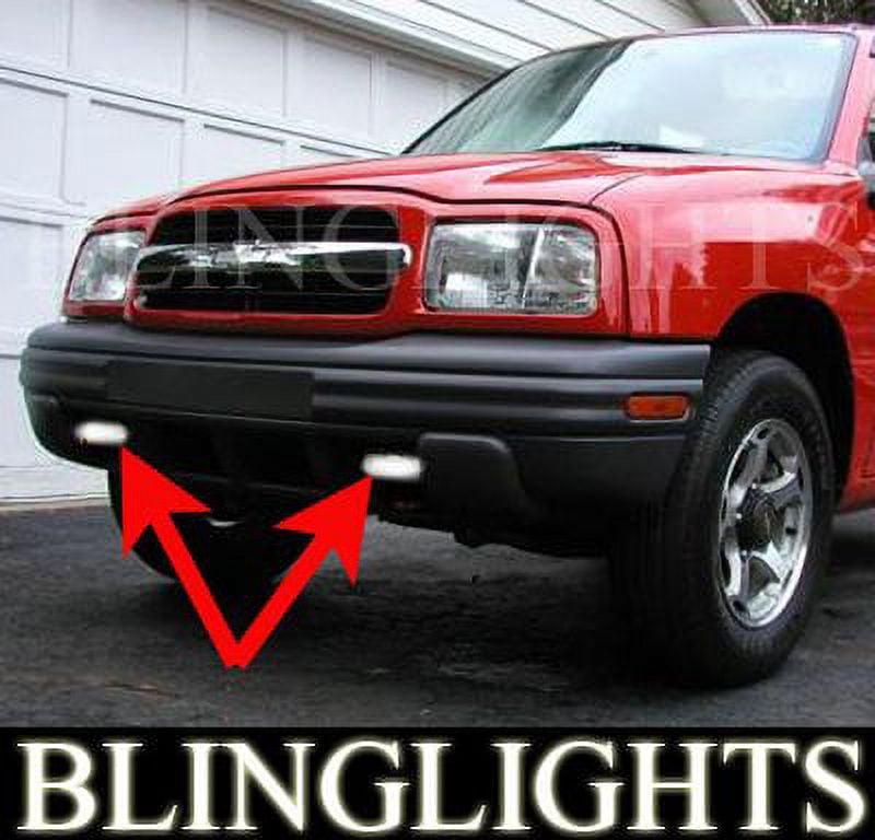1999-2004 CHEVY TRACKER Rectangular Fog Lights Driving Lamps Kit with ...