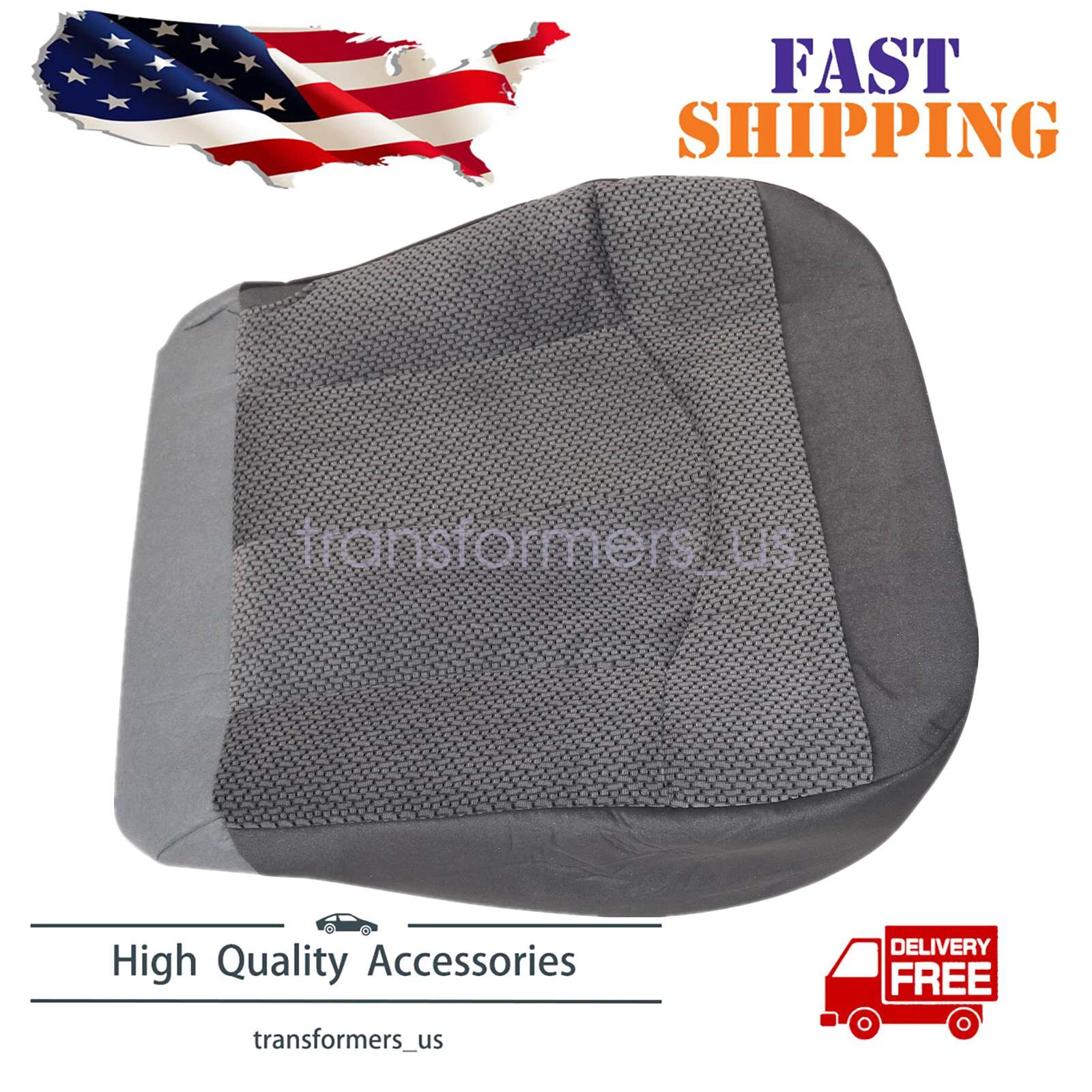 For 1999 Ford F150 Single-Cab Passenger Bottom Replacement Cloth Seat ...