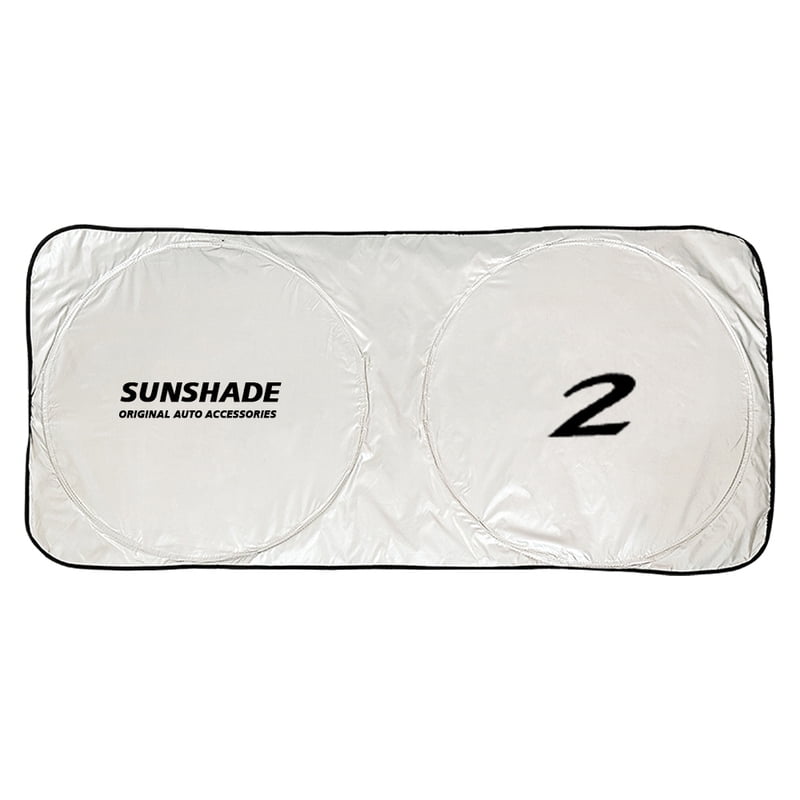 For 2-Car Sun Heat Protection Front Windshield Sun Shade Cover For ...