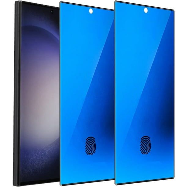 For 2 Pack Anti-Blue Privacy Tempered Glass for Samsung Galaxy S23 ...