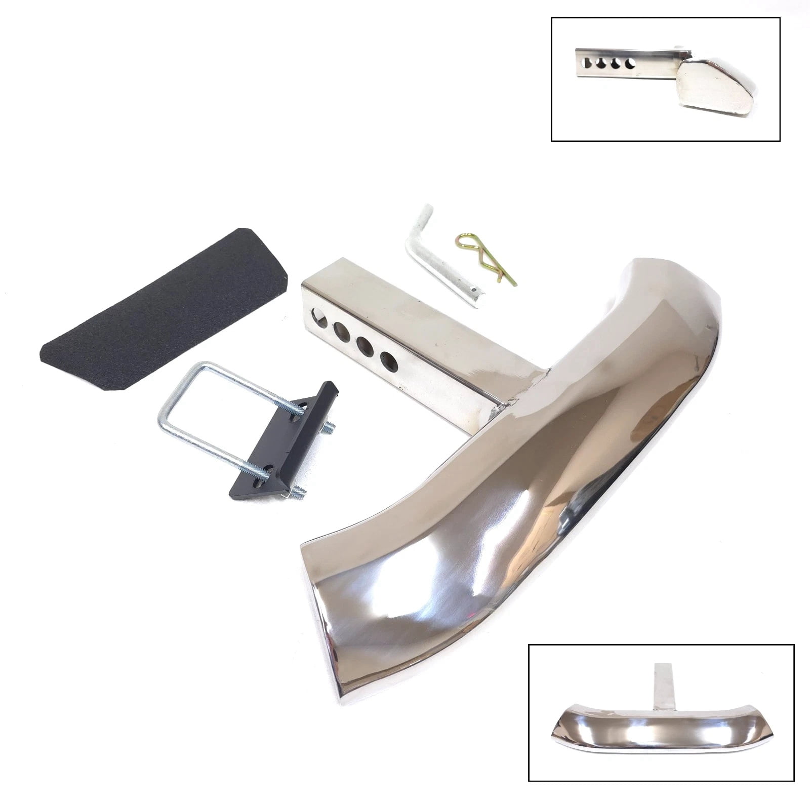 For 2" Receiver Truck Heavy Duty Steel Tow Hitch Step Bar Guard 18 ...