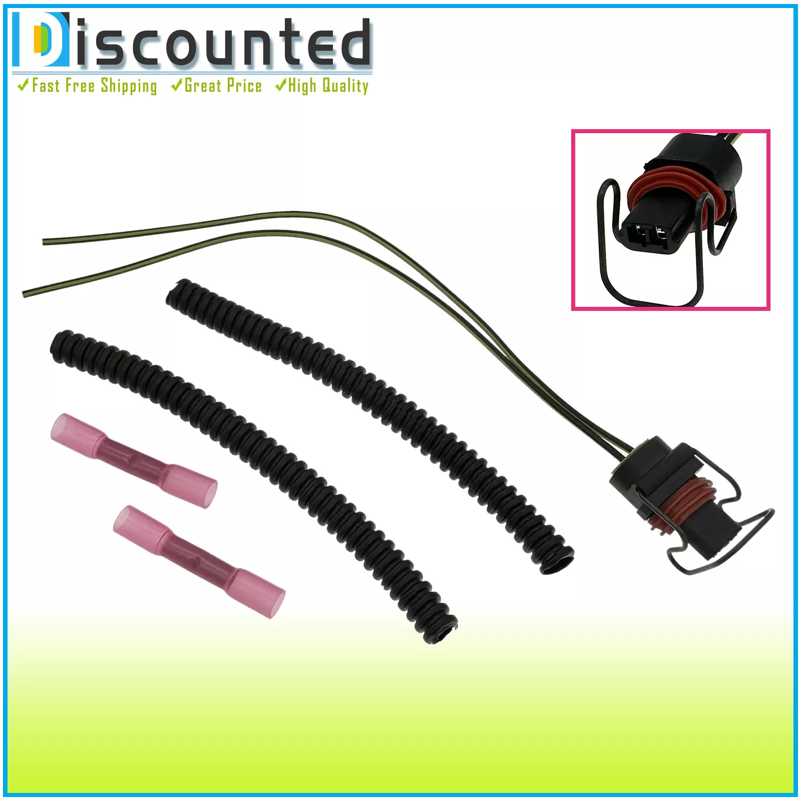 For 2 Wire Injector Connector IPR valve Pigtail 6.0 7.3 Ford ...