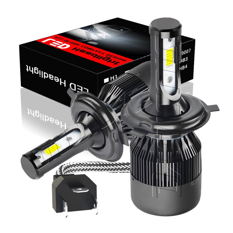 For 2000-2004 Ford Focus High and Low Beam H4 LED Headlight Bulbs Plug ...