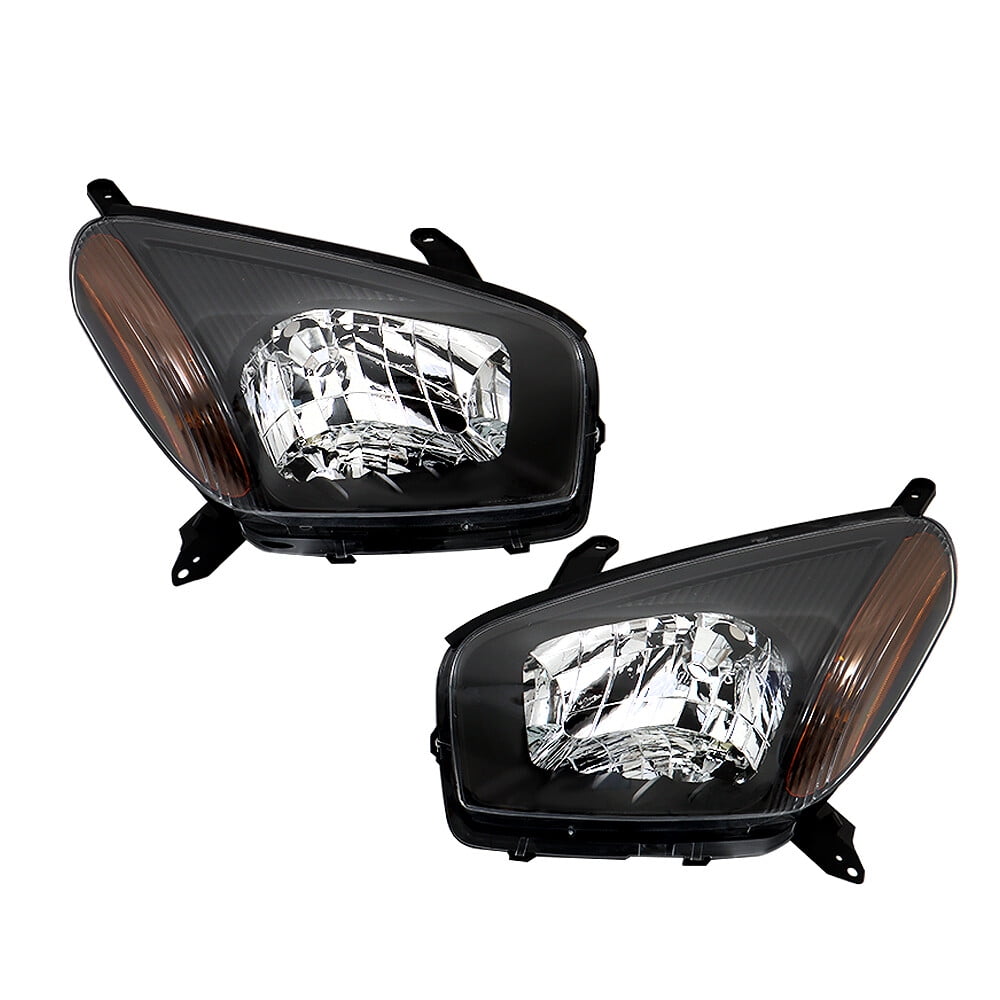 For 2001 2002 2003 Toyota RAV4 Black Housing Headlights Halogen Left ...