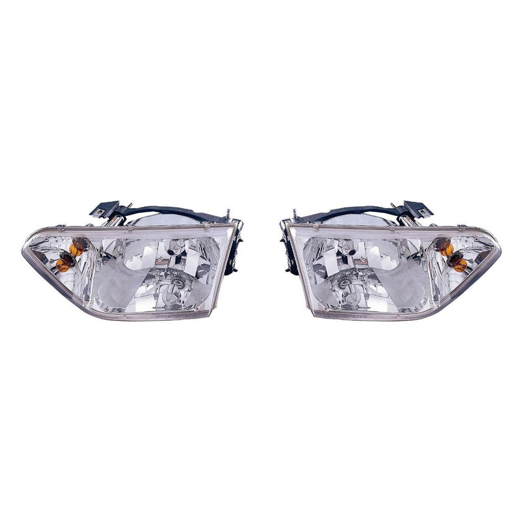 For 2001 2002 Nissan Quest Headlight Assembly Pair Driver and Passenger ...