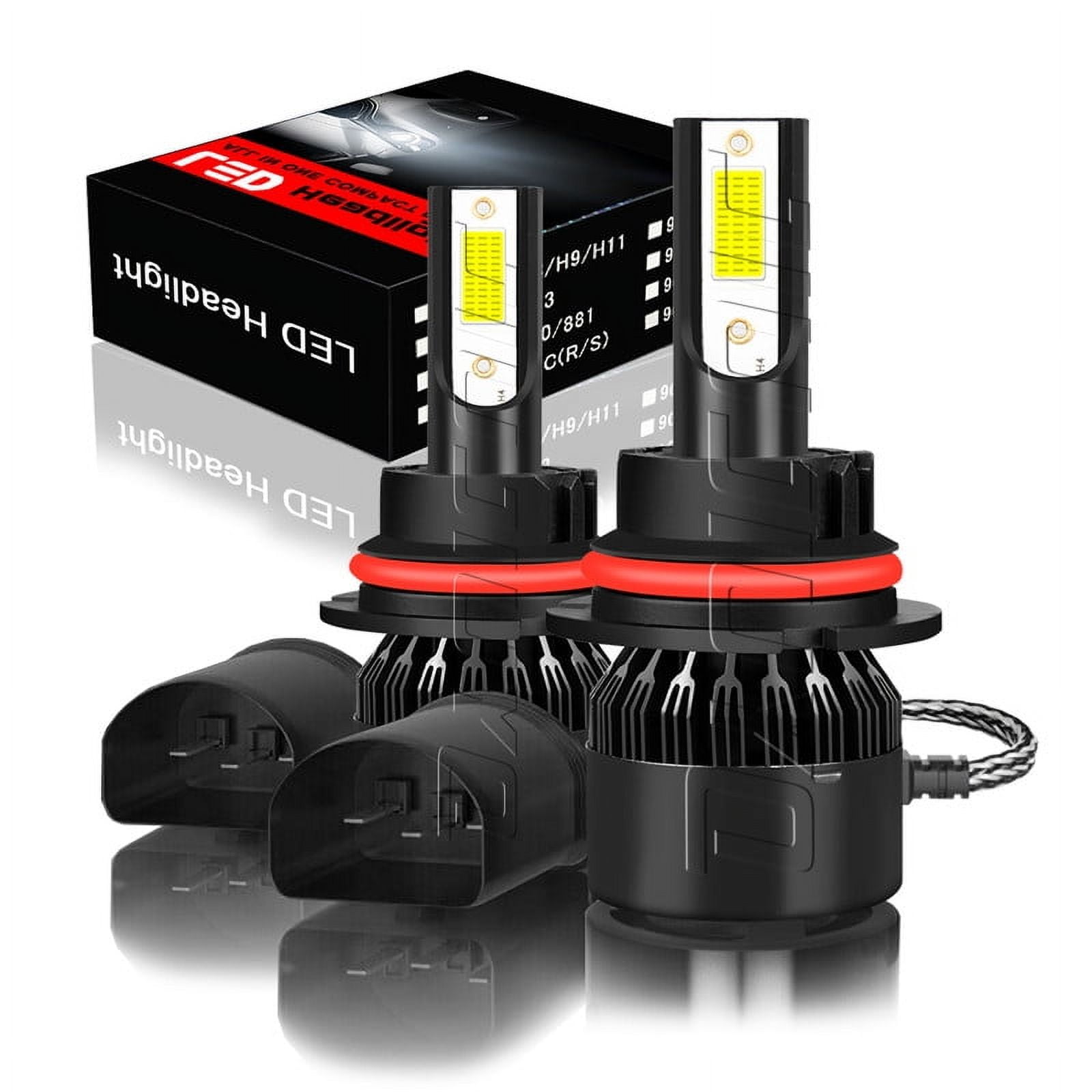 For 2001-2005 Ford explorer sport trac High and Low Beam 9007 HB5 LED Headlight Bulbs Plug ...