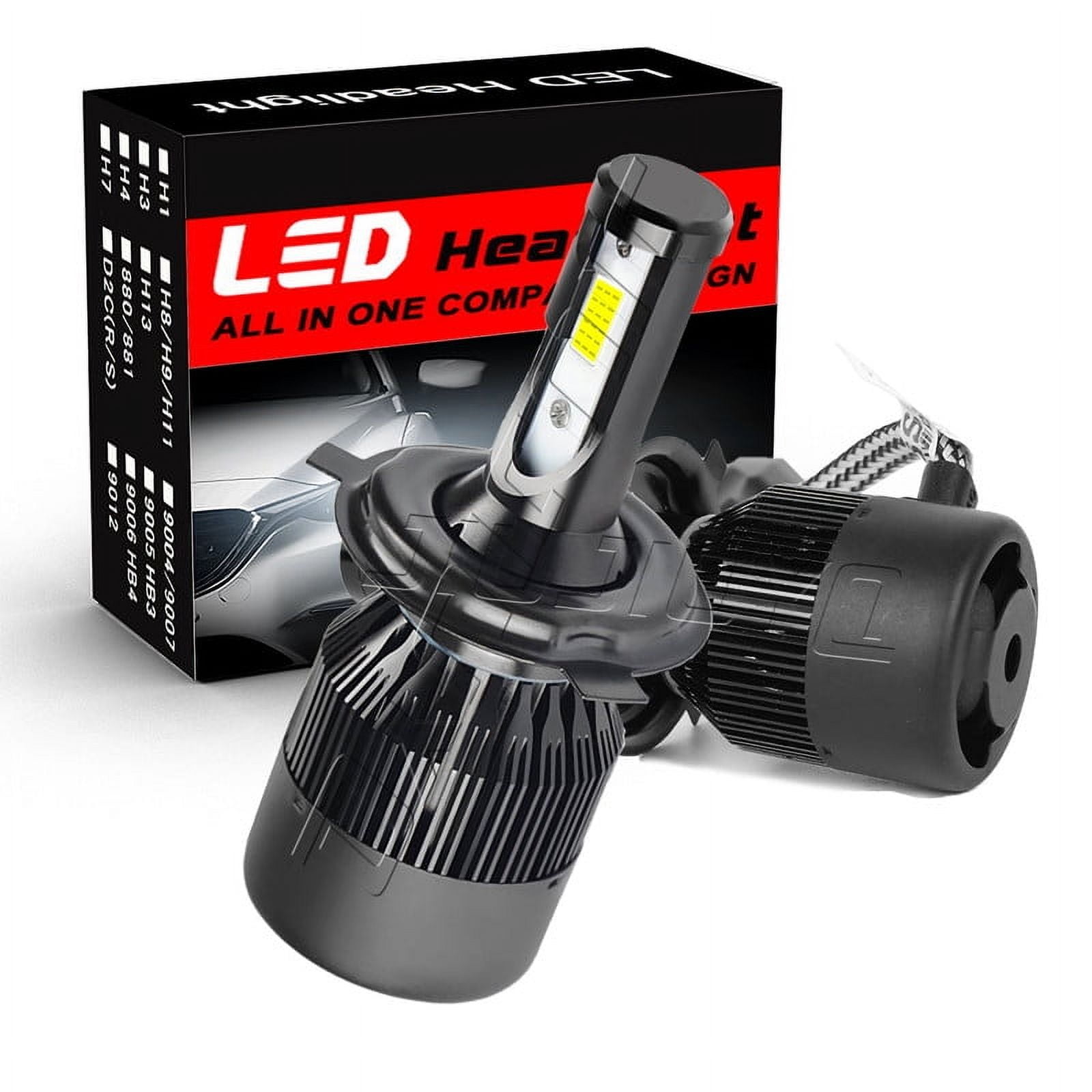 For 2001-2006 Mazda Tribute High and Low Beam H4 LED Headlight Bulbs ...