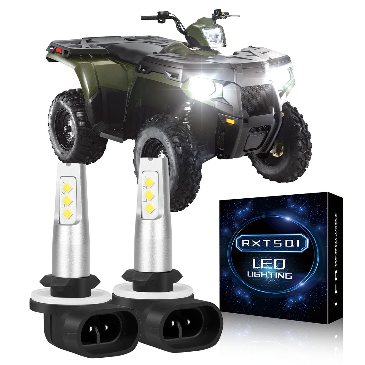For 2001-2010 Polaris Sportsman 500 600 700 800 Low Beam Headlight ...