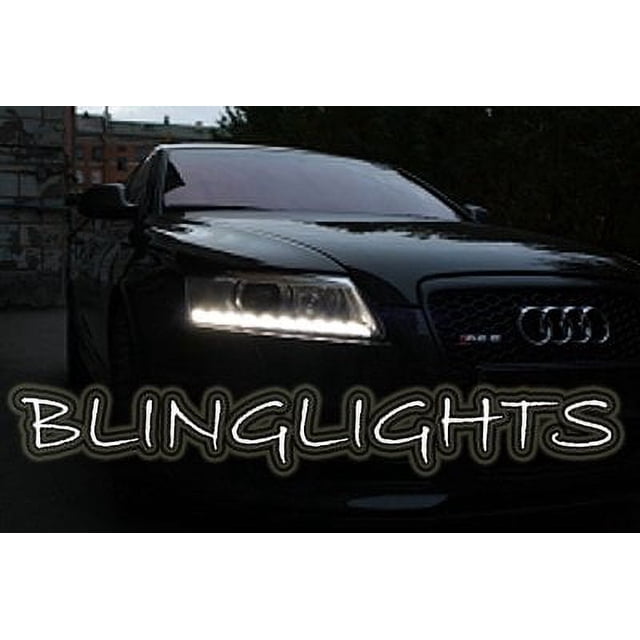 For 2002 2003 2004 Audi RS6 LED DRL Strips Headlamps Headlights Head ...