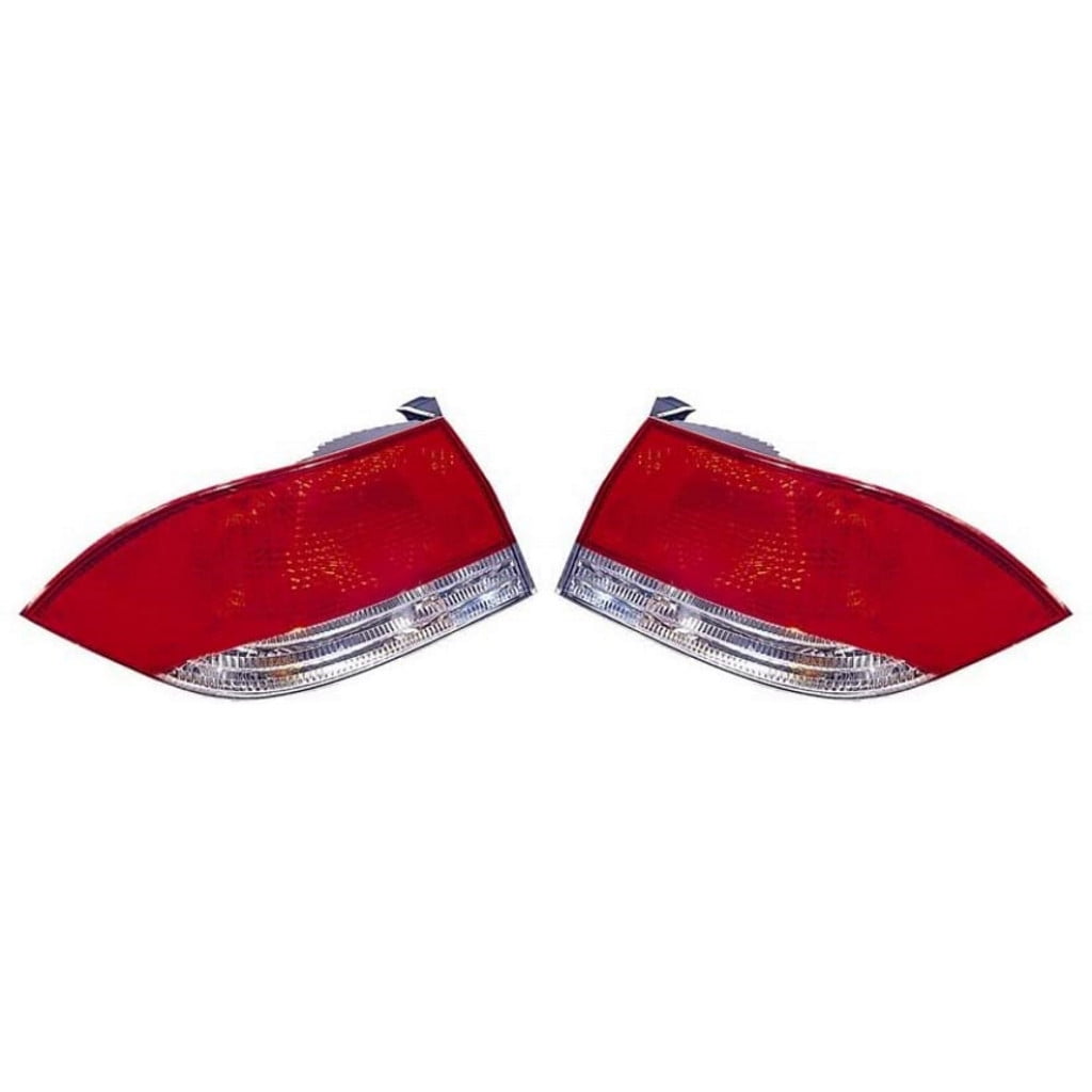For 2002 2003 Mitsubishi Lancer Tail Light Assembly Pair Driver and ...