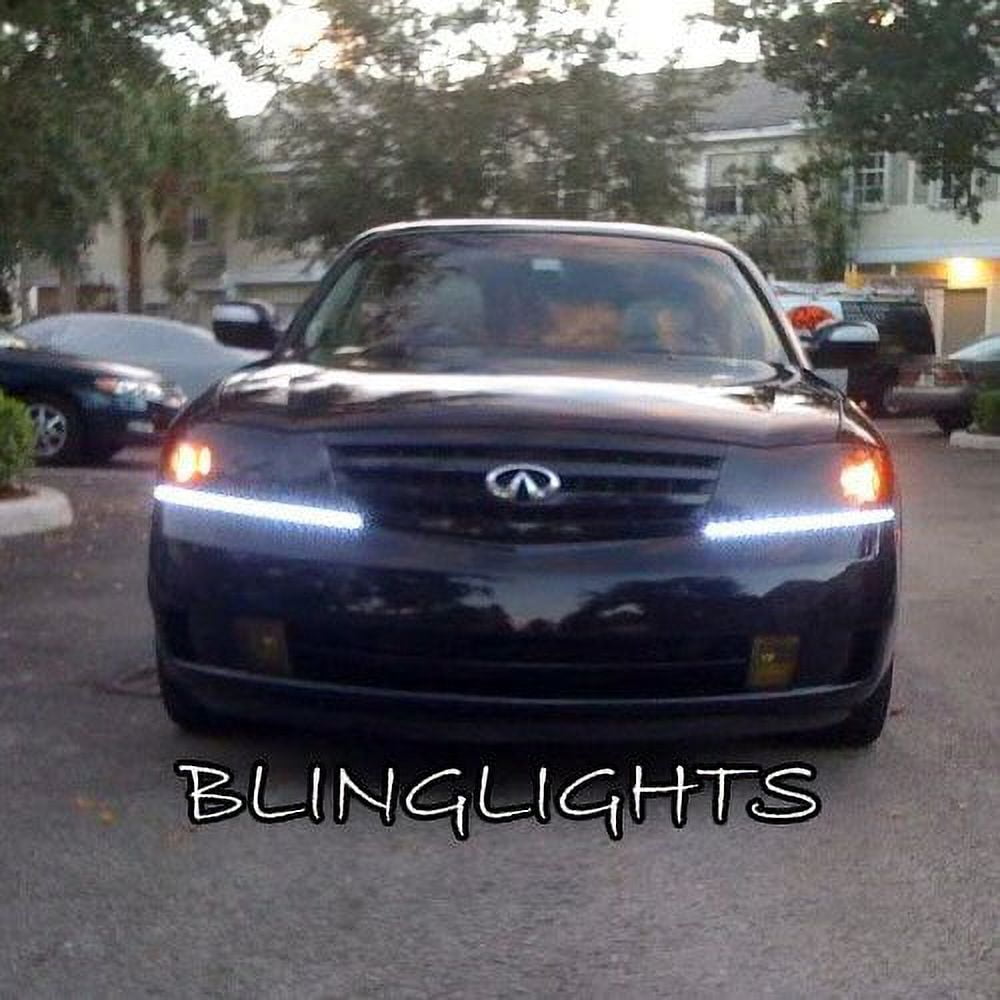 For 2003 2004 Infiniti M45 LED DRL Light Strips Headlamps Headlights ...